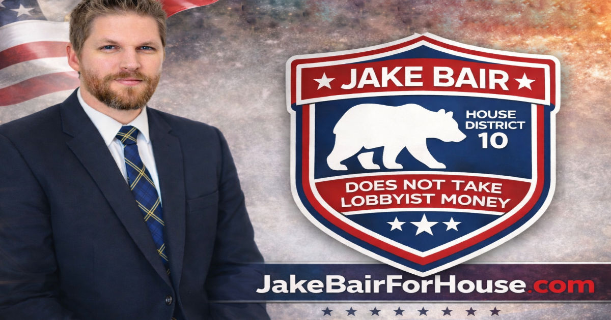Jake Bair for House District 10 | For The Constitution's Sake